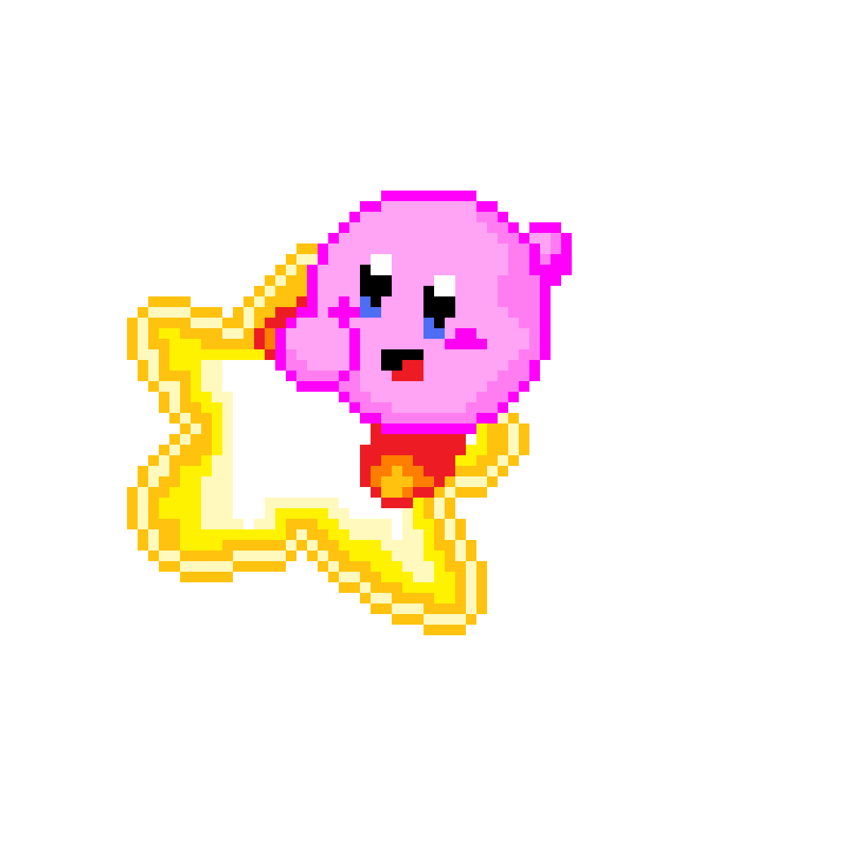 Pixilart - Kirby Flying by ThijmopGuy