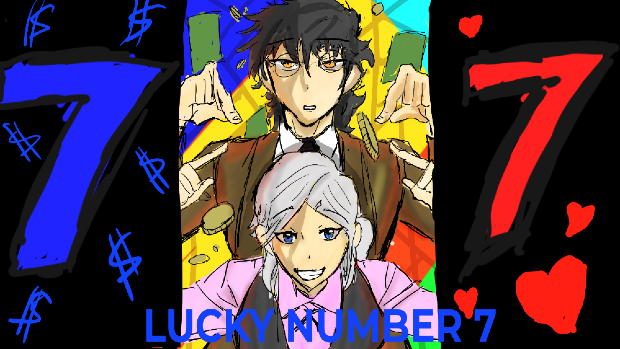 Pixilart - Lucky Number 7 by Salmonboys50