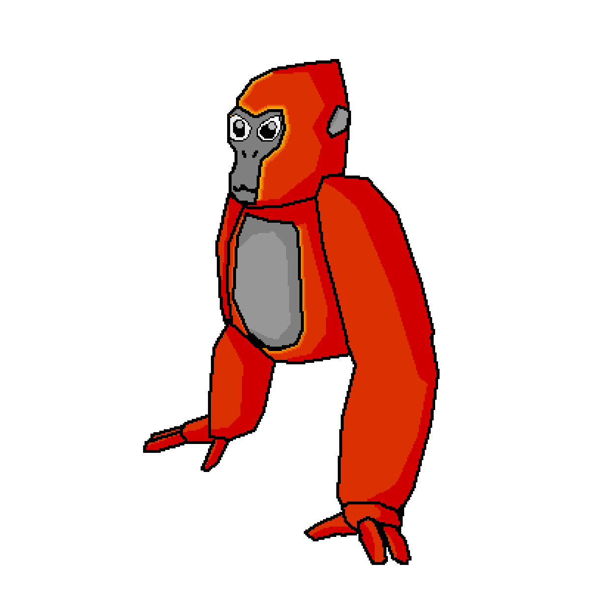 Pixilart - gorilla tag monke by Firestormgod