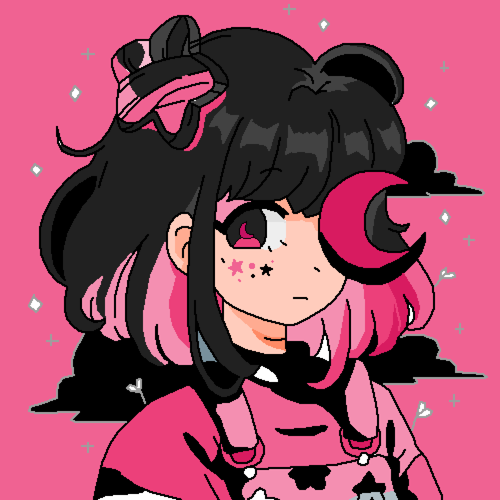 Pixilart - Emo girl pink and black by Leslie-was-here