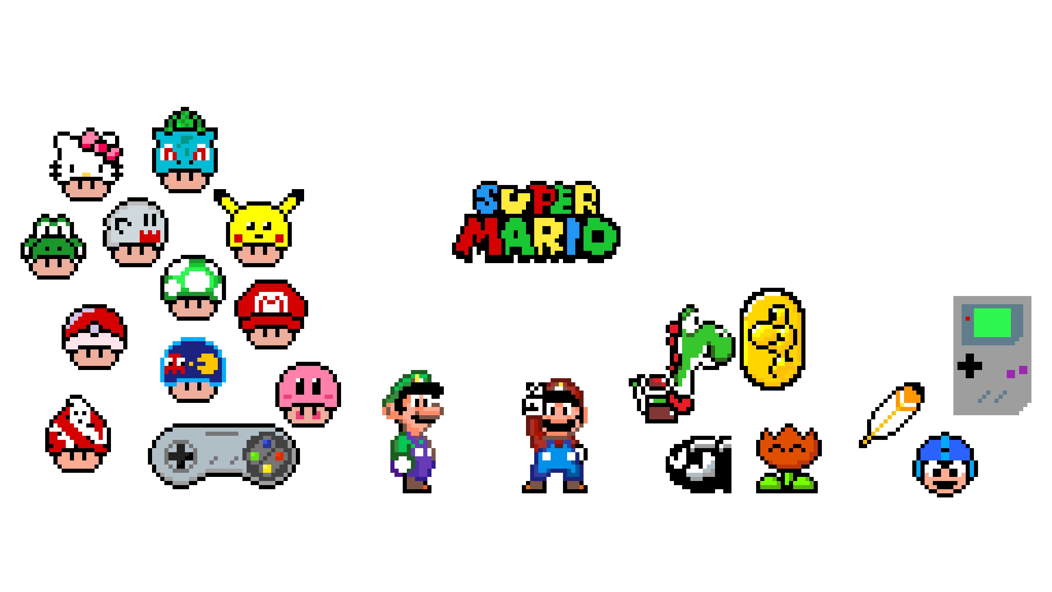 Pixilart - Snes Nintendo by acaciacalegari