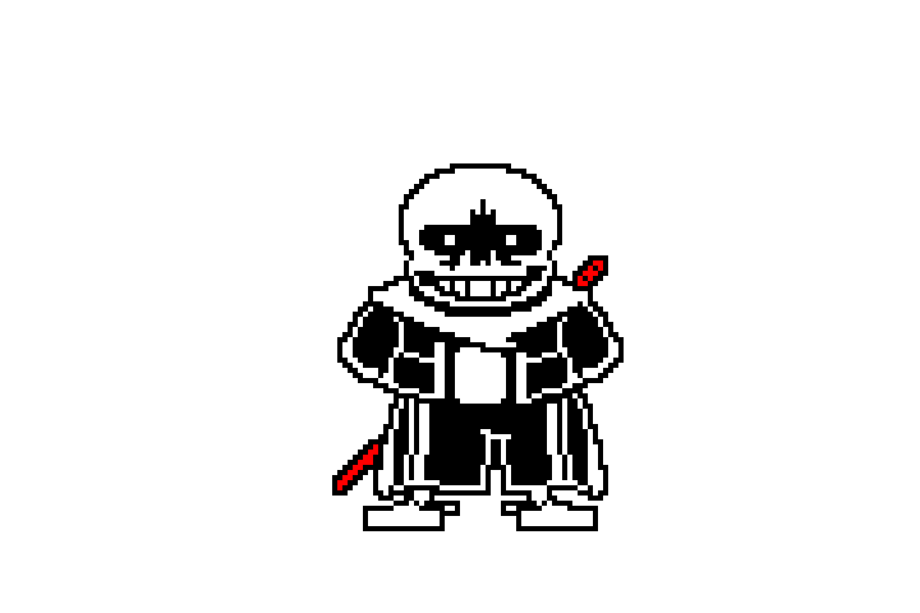 Pixilart - Corrupted creation sans by cramzy1254