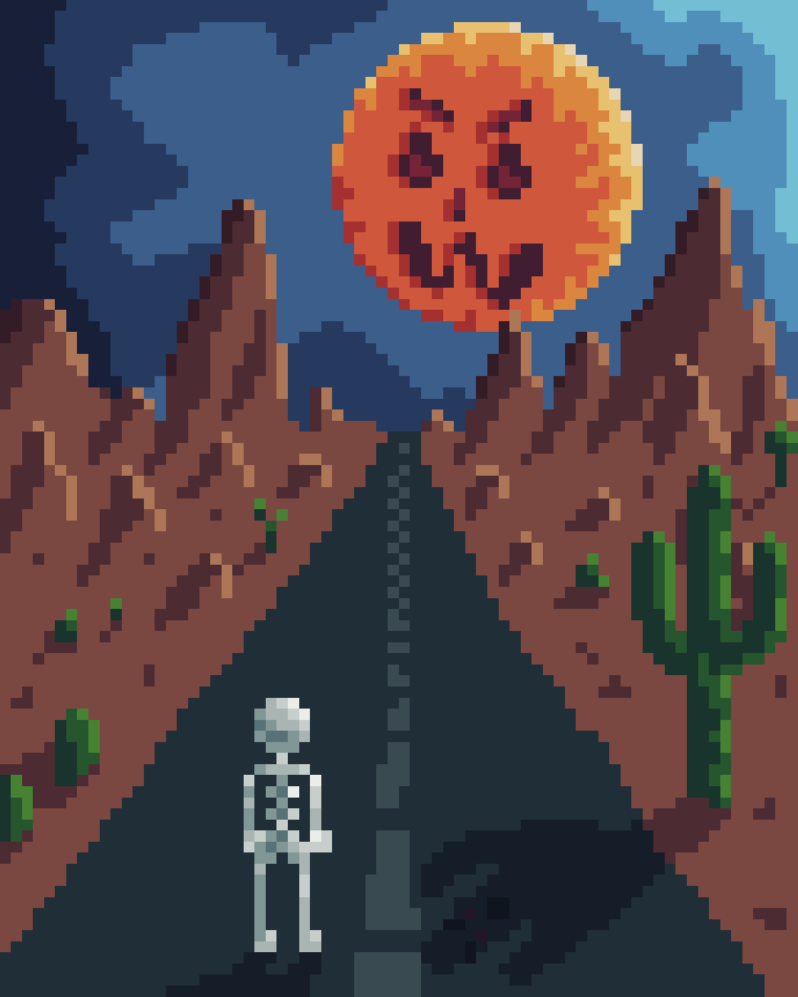 Pixilart - Spooky Friends by PartTimePixel