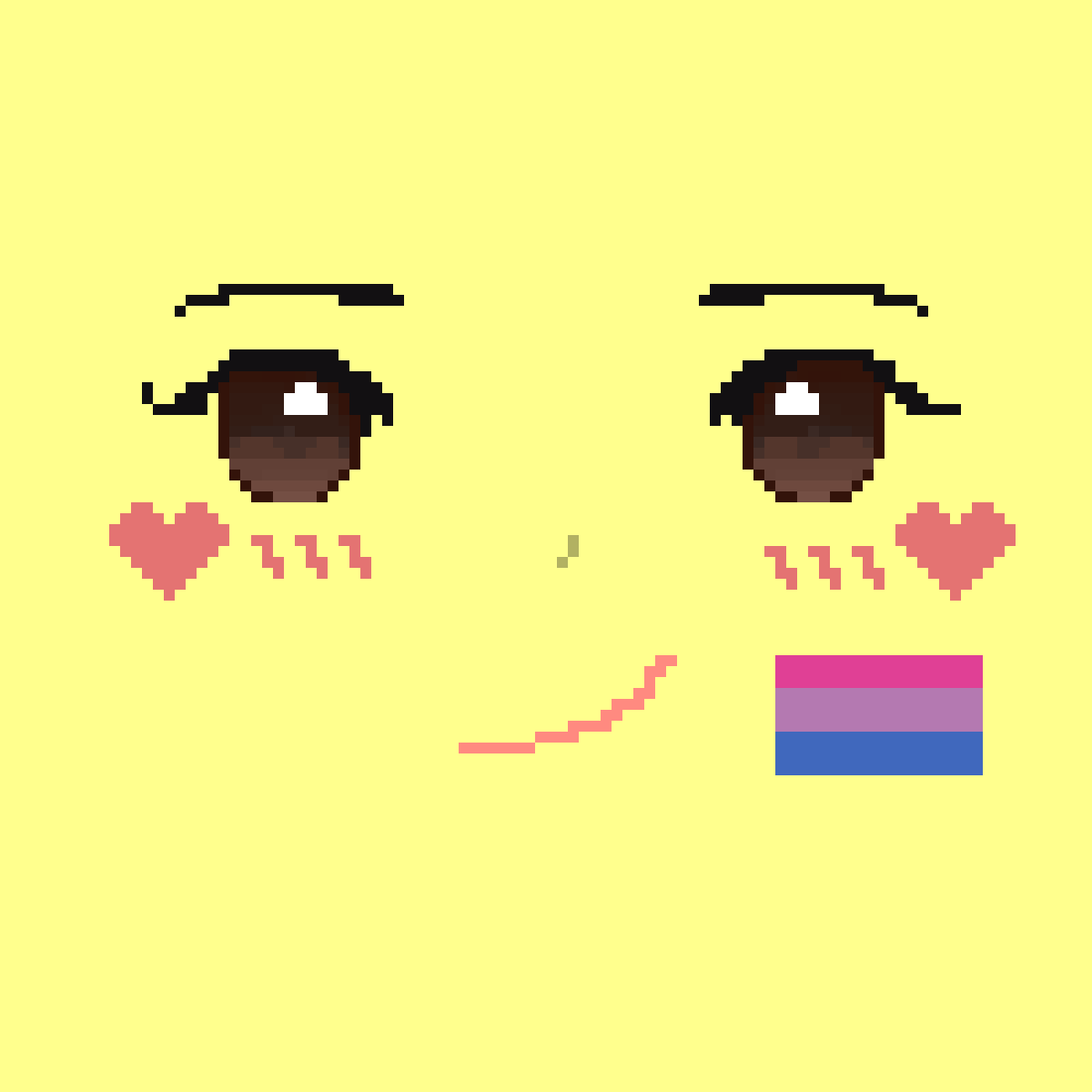 Pixilart Bi Girl Winking By Carrafun01