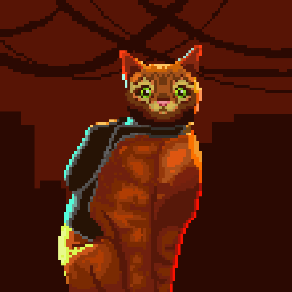 Pixilart - cat with backpack by pudgeeart
