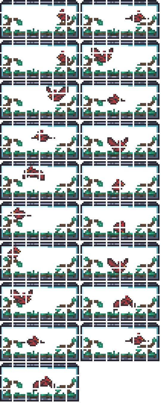 Pixilart - Terraria Tile ID #281 | Cardinal Cage by tSpritesheeter