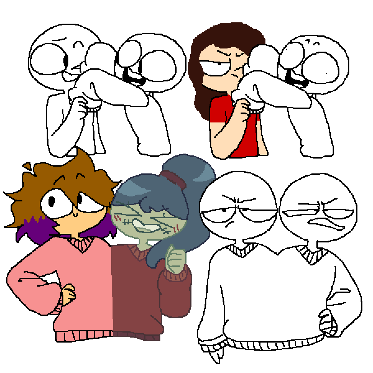 Pixilart - Collab uwu Me did Zombie by ArtisianVI