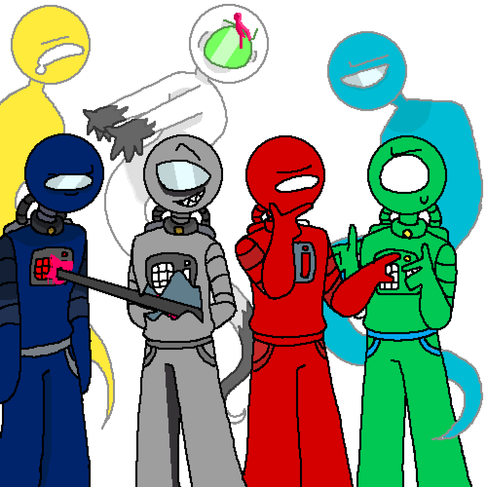 Pixilart - Among Us Crew Base by starlight-wolf