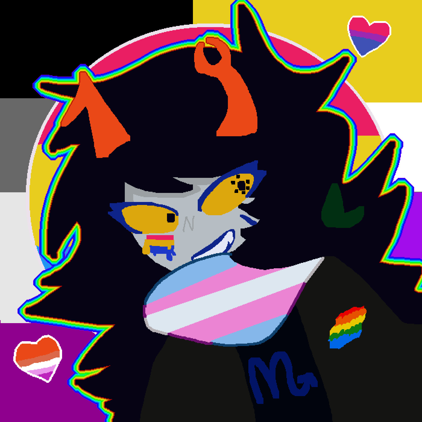 Pixilart - Vriska Pride by Mindfang