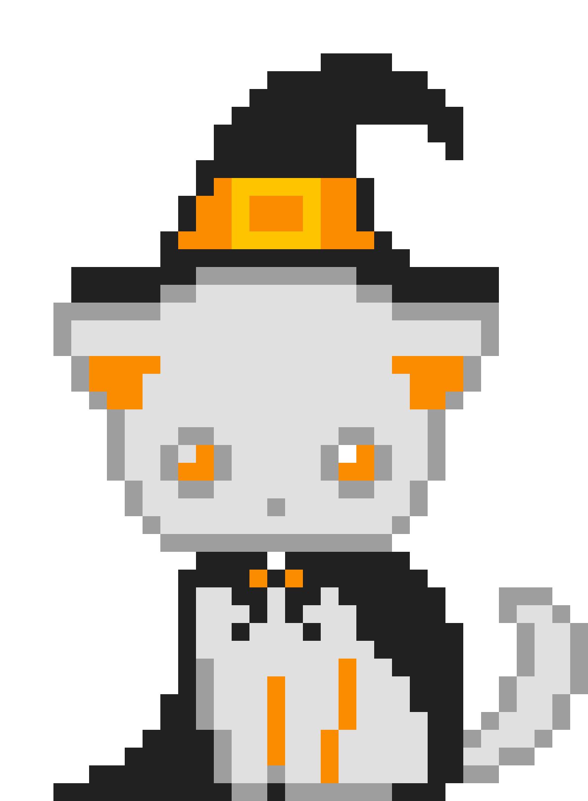 Pixilart - Hallowen Cat by Barbie-Doll