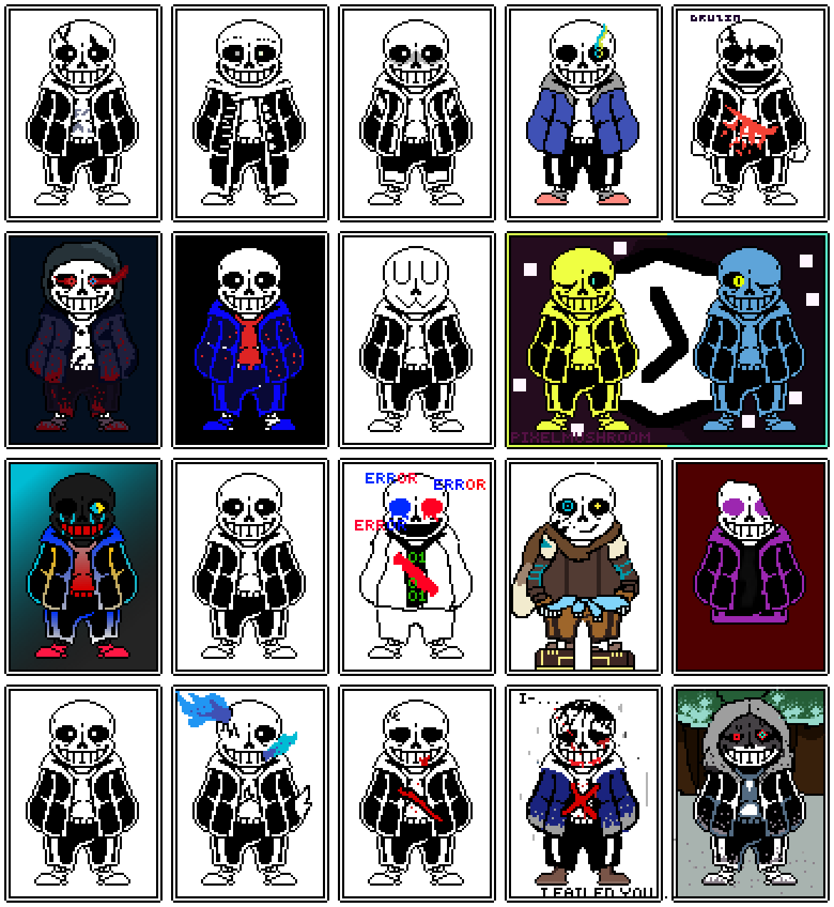 Pixilart - SANS BASES by Genofist