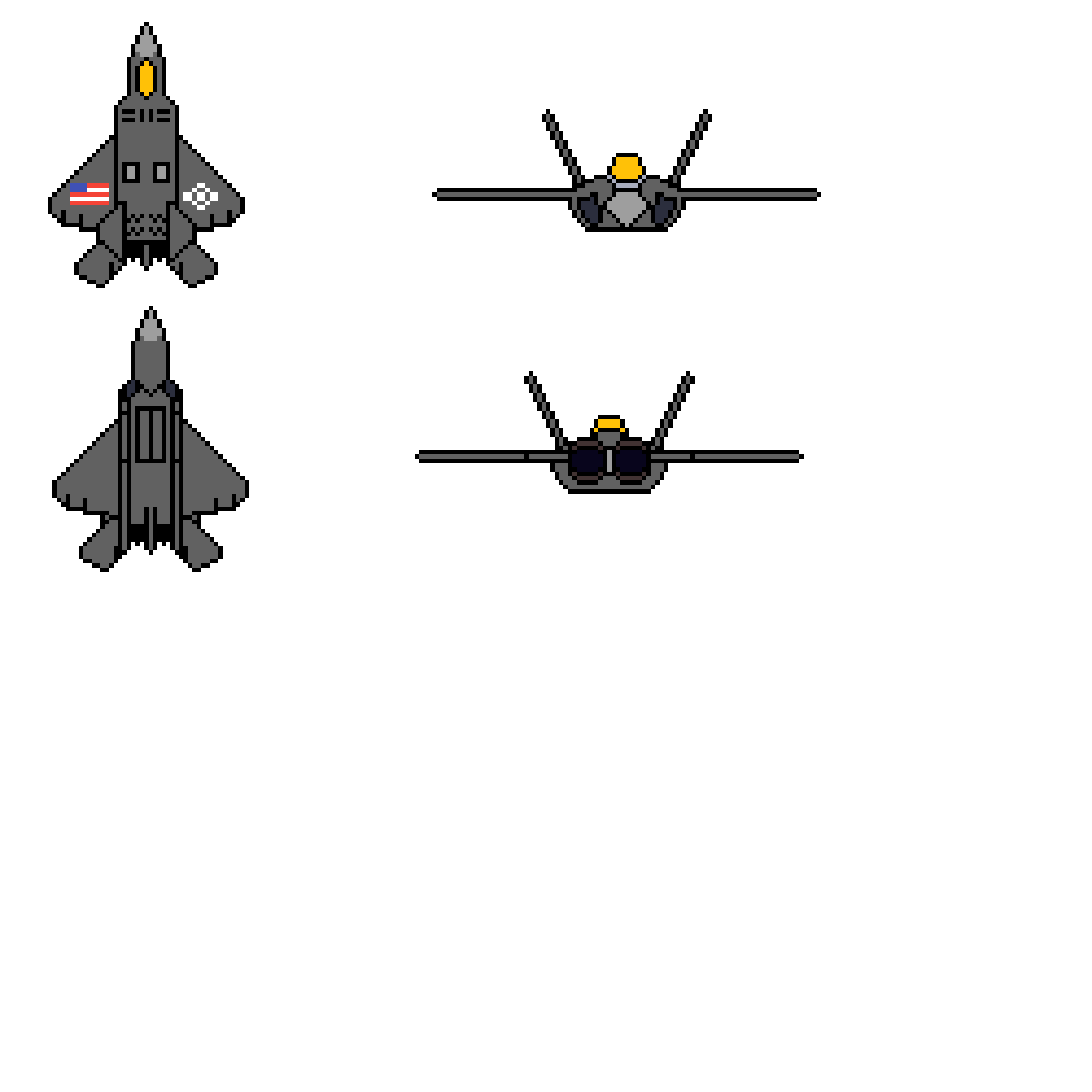 Editing full f-22 base sprite sheet (wip) - Free online pixel art ...