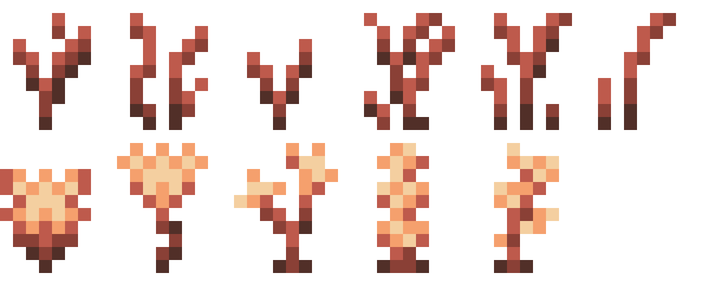 Pixilart - Terraria Tile ID #637 | Ash Plants by tSpritesheeter