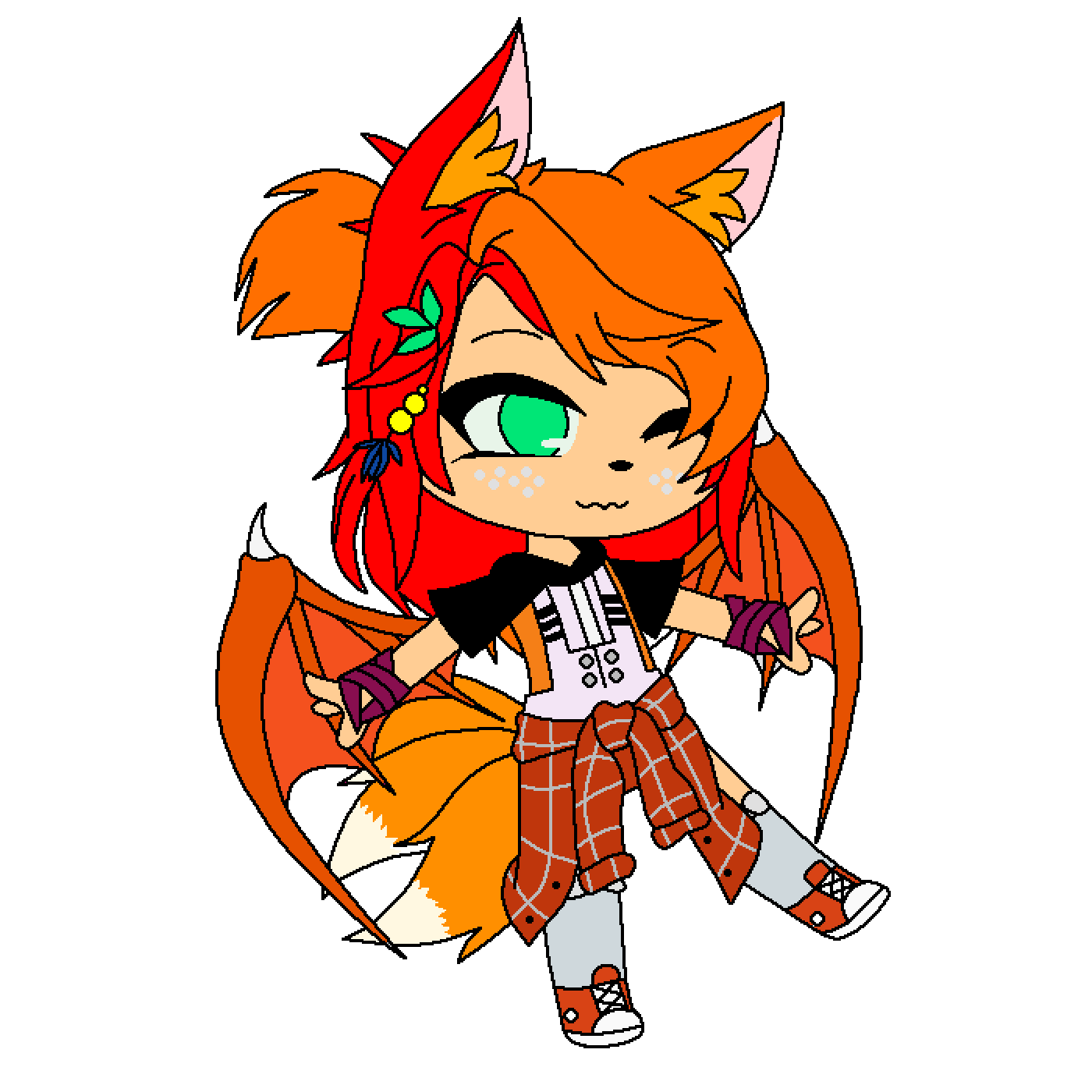 Pixilart - Cute Gacha Fox by lovelyleaves