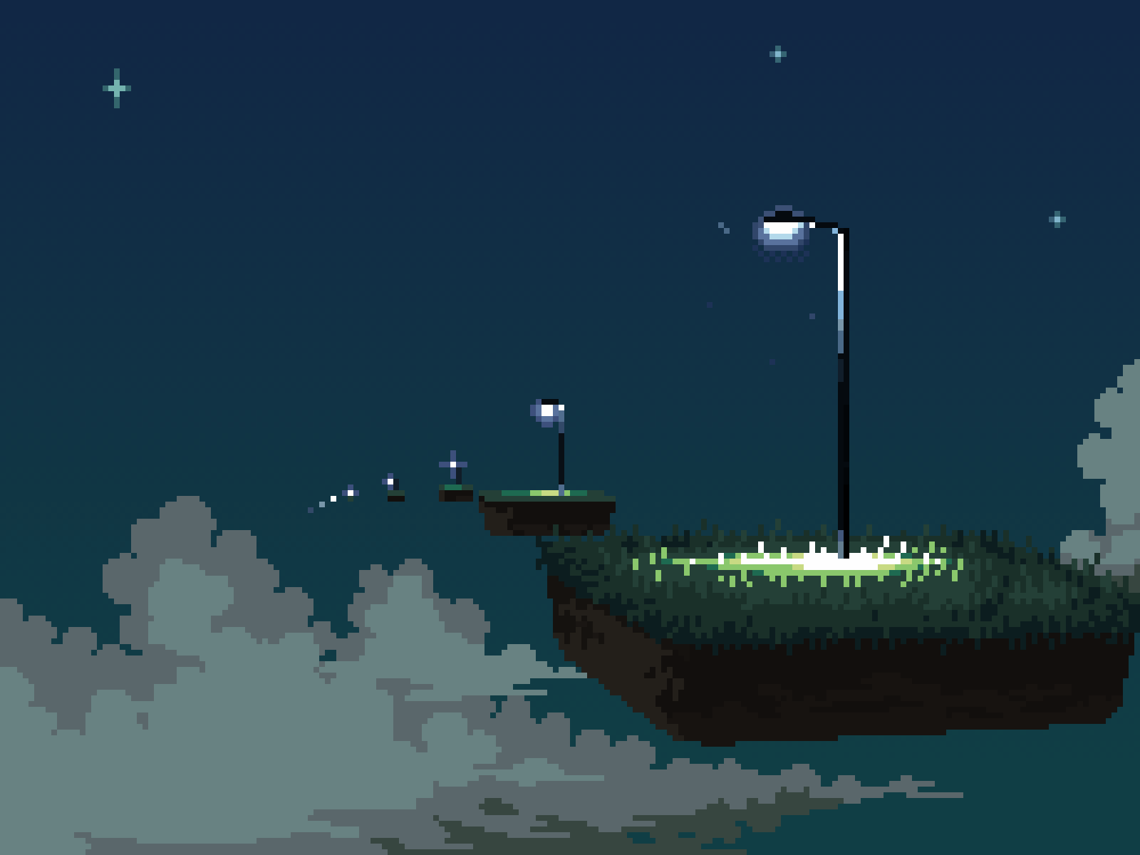 Pixilart - Night Lights by PixlerMoon