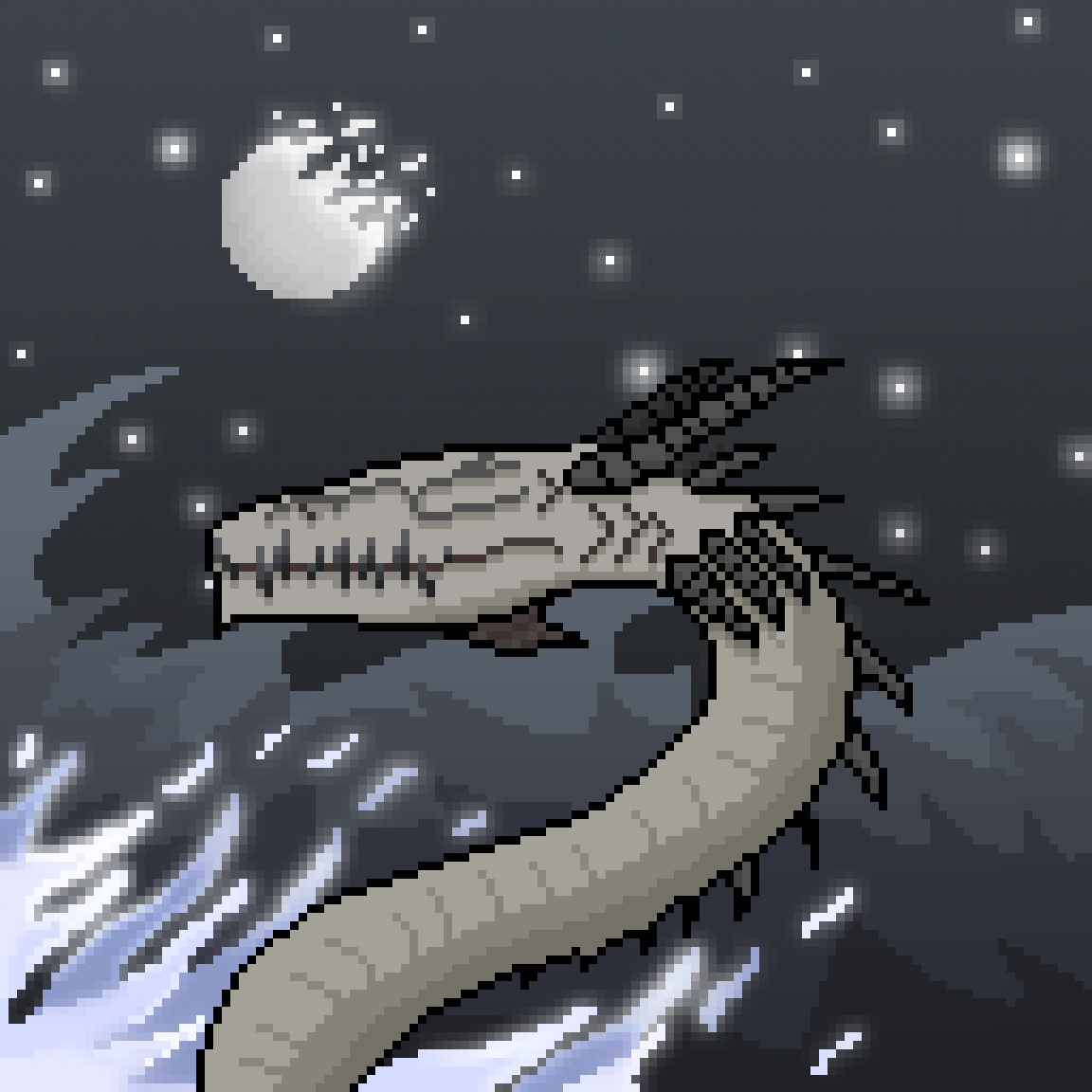 Pixilart - Eclipse Serpent by Airithmir
