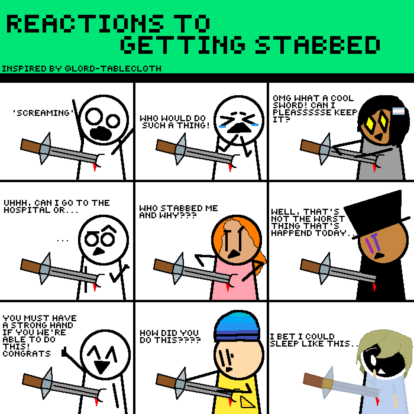Pixilart - Reactions (How is Leo not scared?) by Darklover