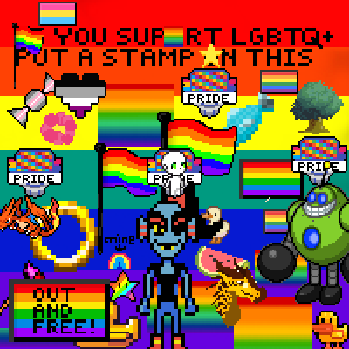 Pixilart - ADD A STAMP IF YOU SUPPORT LGBTQ+!!! by Wowee-pass-me