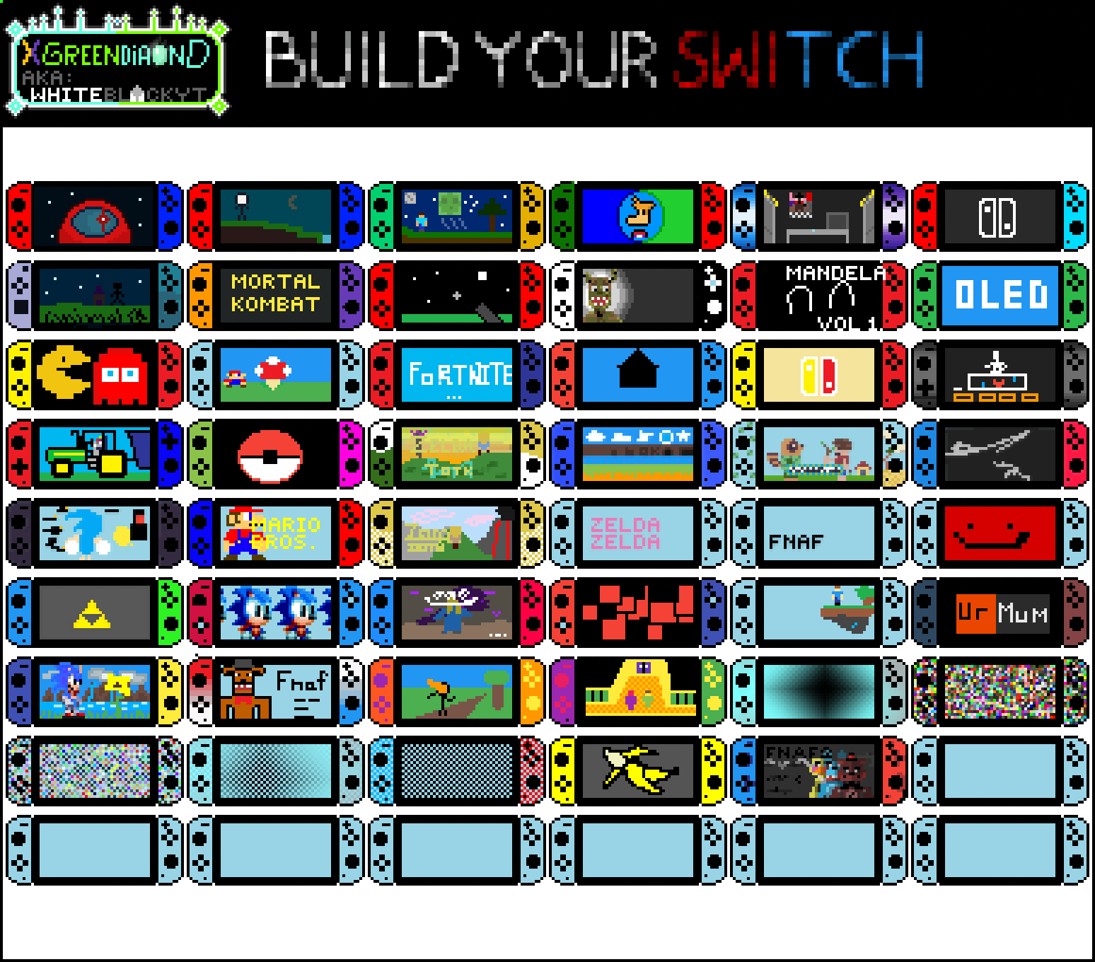 Pixilart - Make Your Nintendo Switch! (MINES THE FNAF 2) by f1zzywizzy