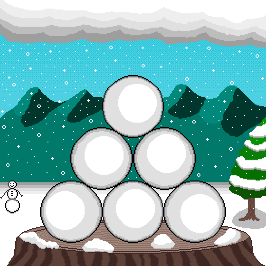 Pixilart - snowball stack by Lugwrench88