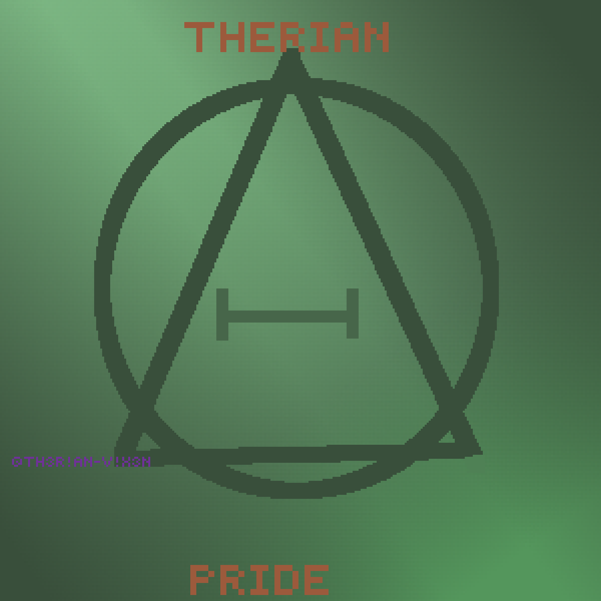 Pixilart - Theta Delta (therian pride) by Th3rian-Vixen