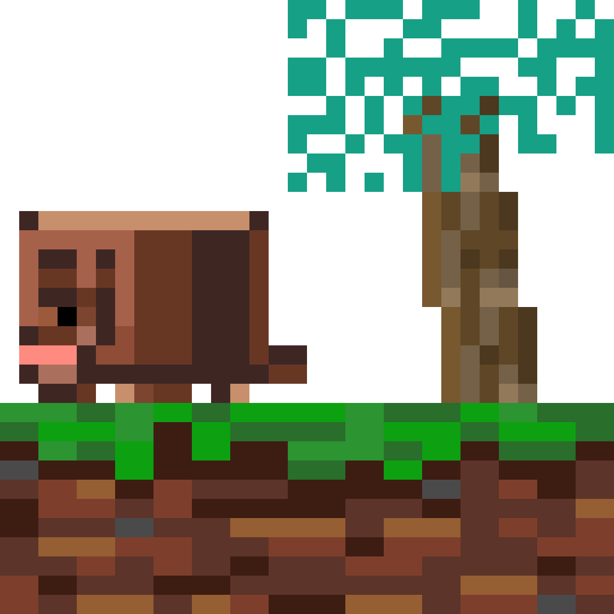 Pixilart - Minecraft Savanna by Evilnutria25