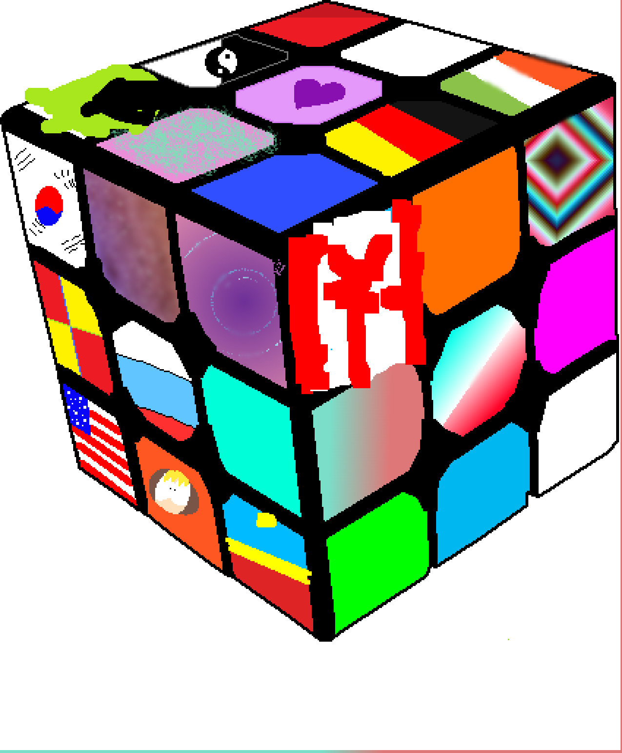Pixilart - Country’s Rubix Cube by Canadaistheno1