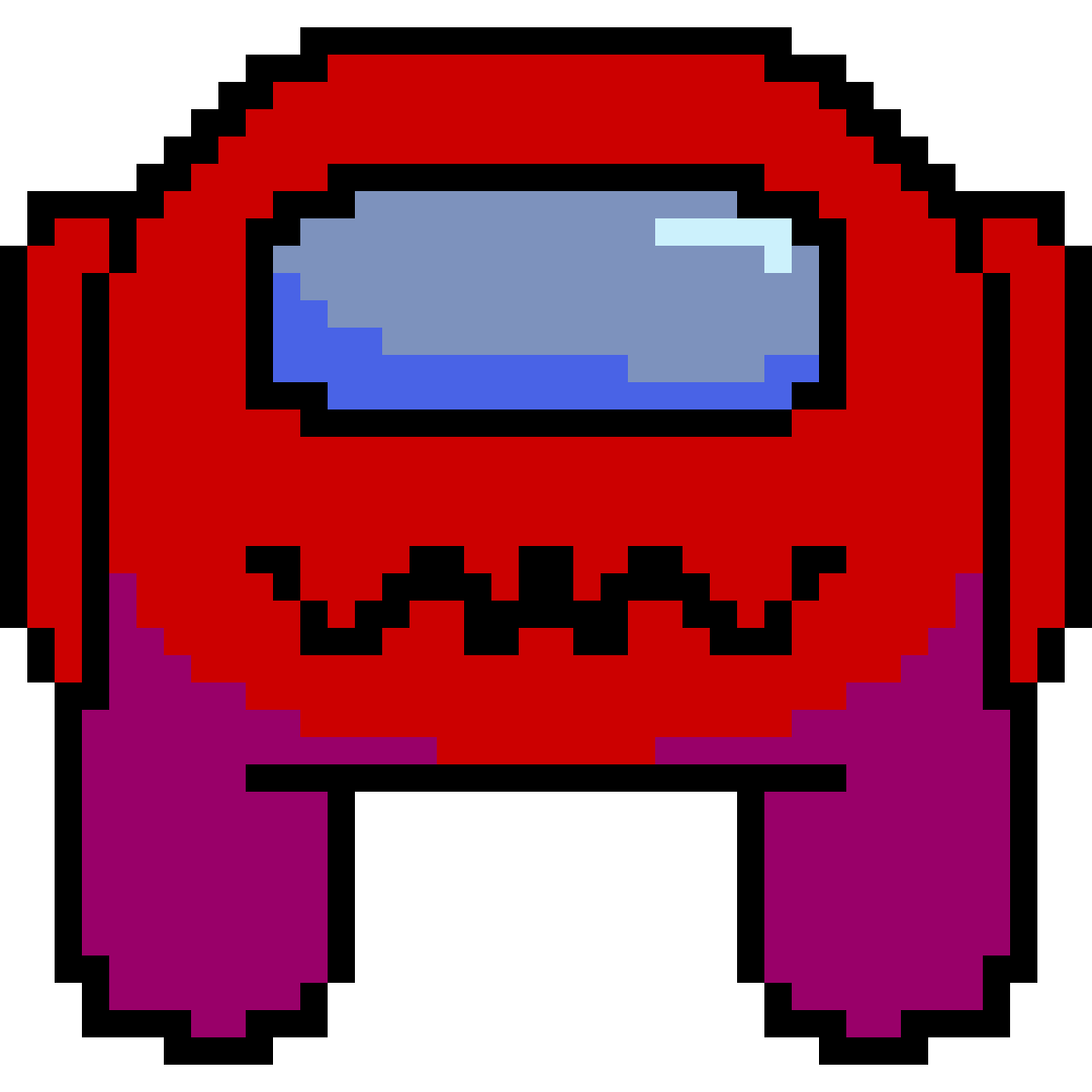 among us pixela by REDIMPOSTERSUS - Pixilart