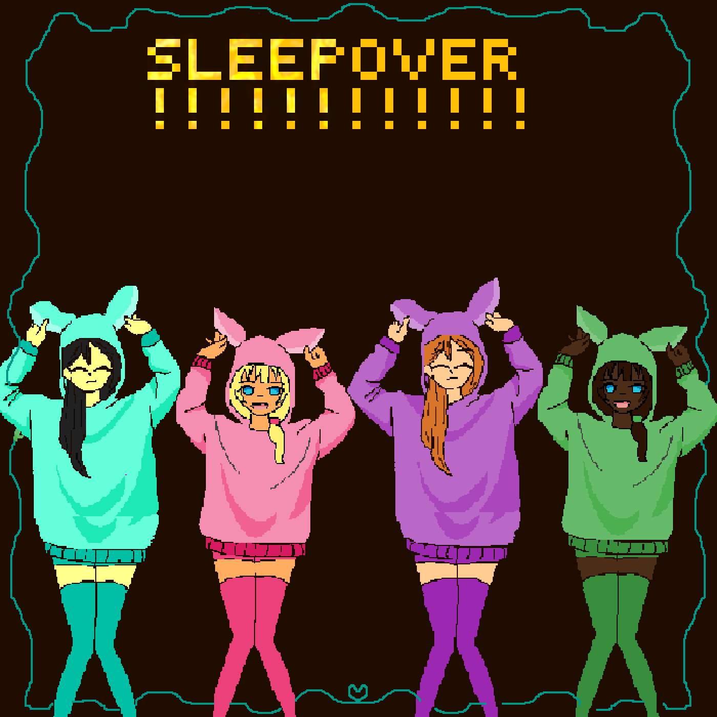 Pixilart - 4 girls have a sleepover! by The-CookieKat