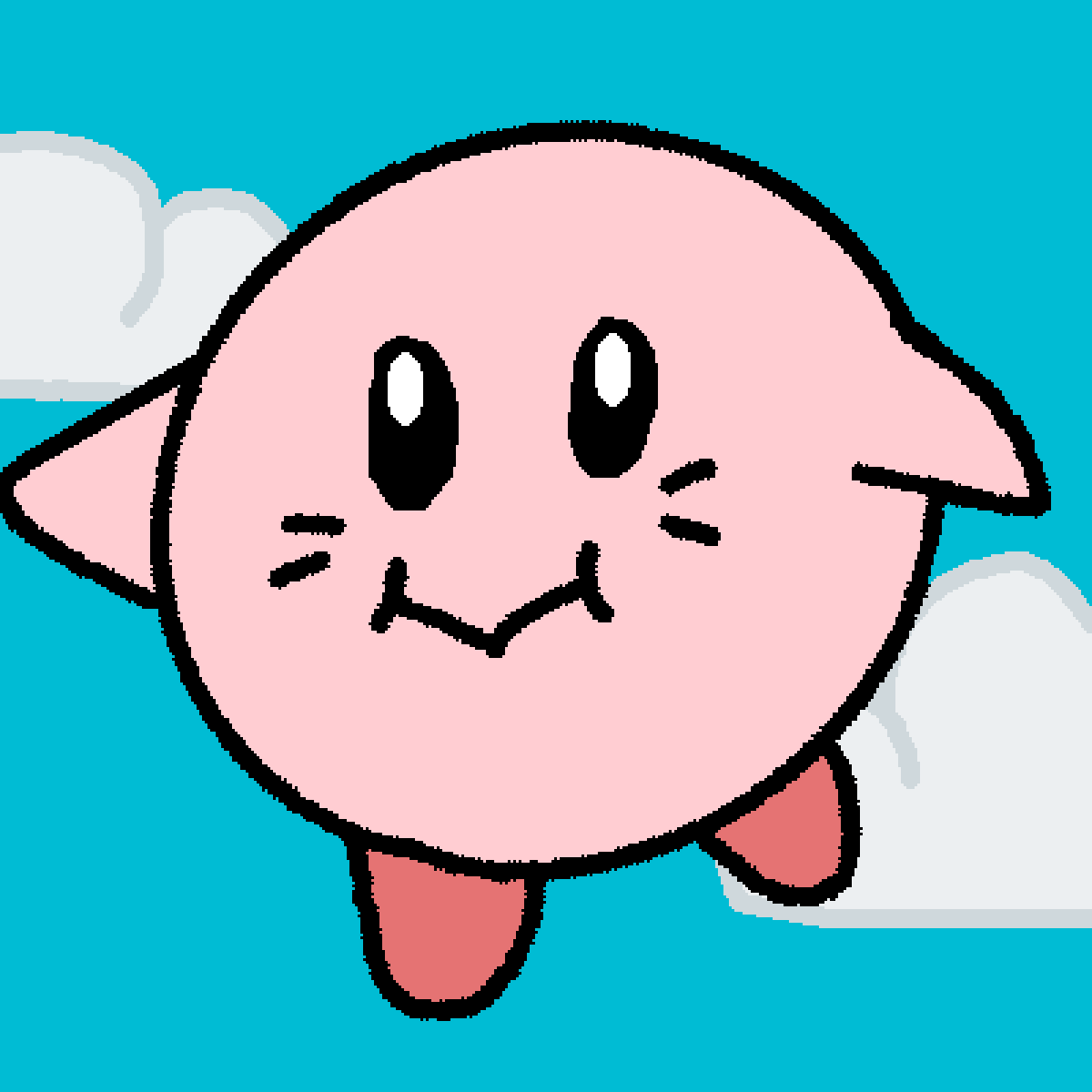 Pixilart - Retro Kirby by Shinobifish67