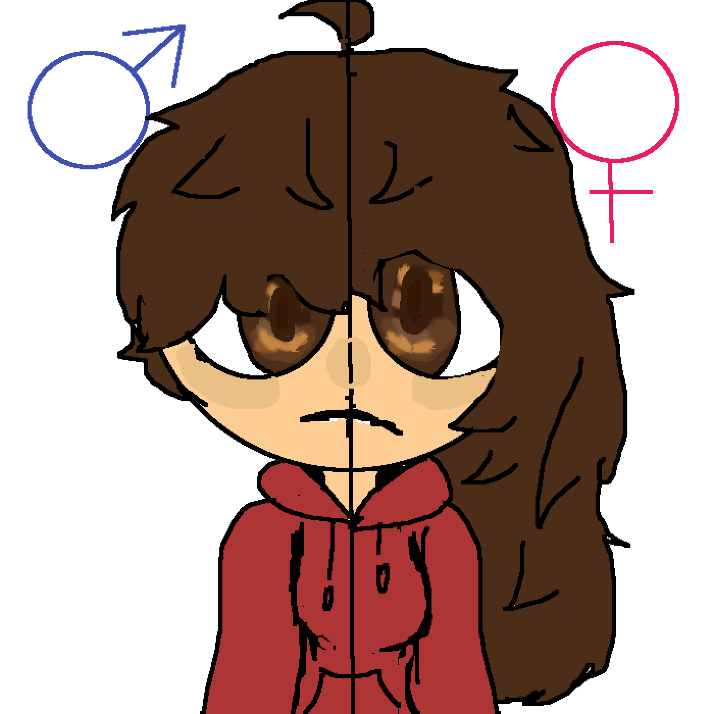 Pixilart - Genderbend Collab by FieryEthanol