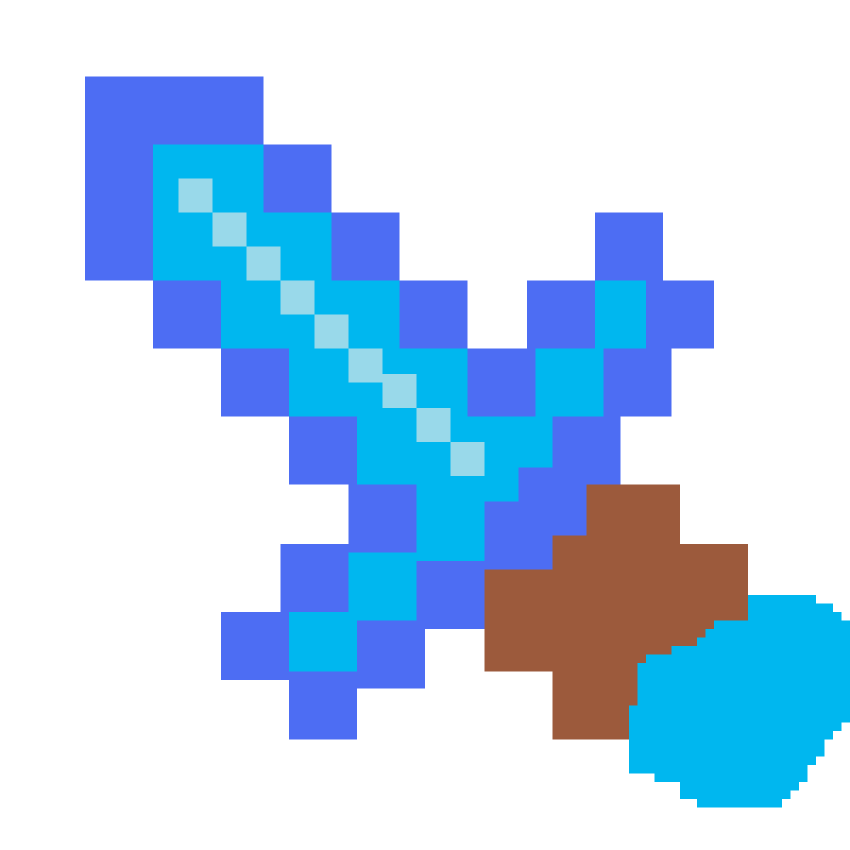 Pixilart - Minecraft Diamond Dagger by Seelkadoom
