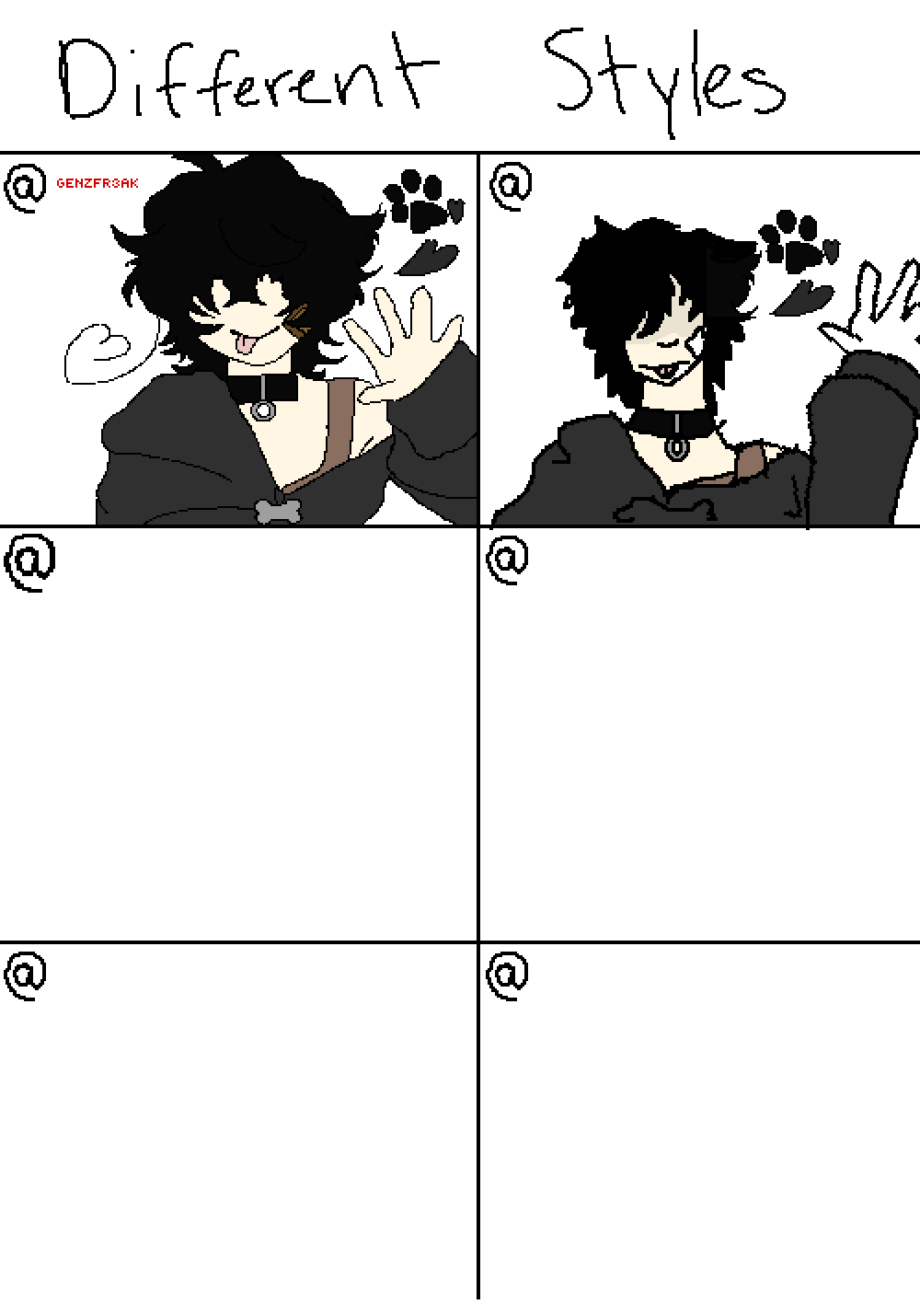 Pixilart - Styles base by GravityCat4151