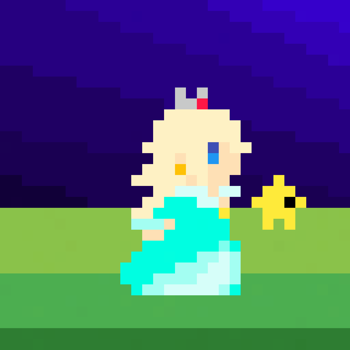 Pixilart - Rosalina Caminando by MarioDeluxe8