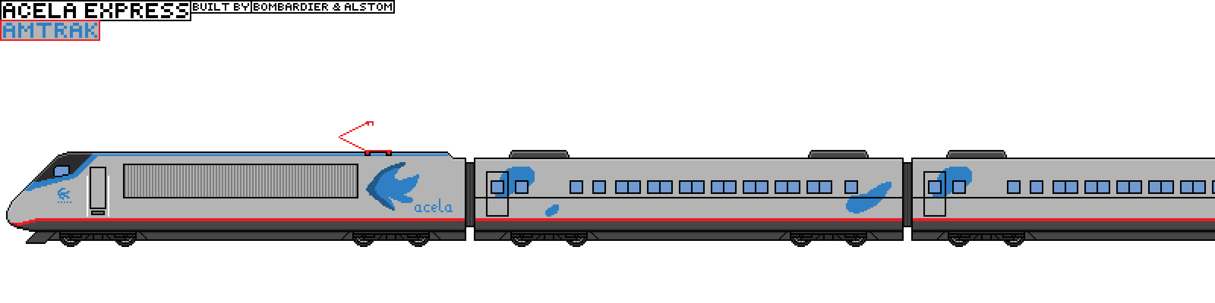 Pixilart - Acela Express Amtrak by Kubsamboll