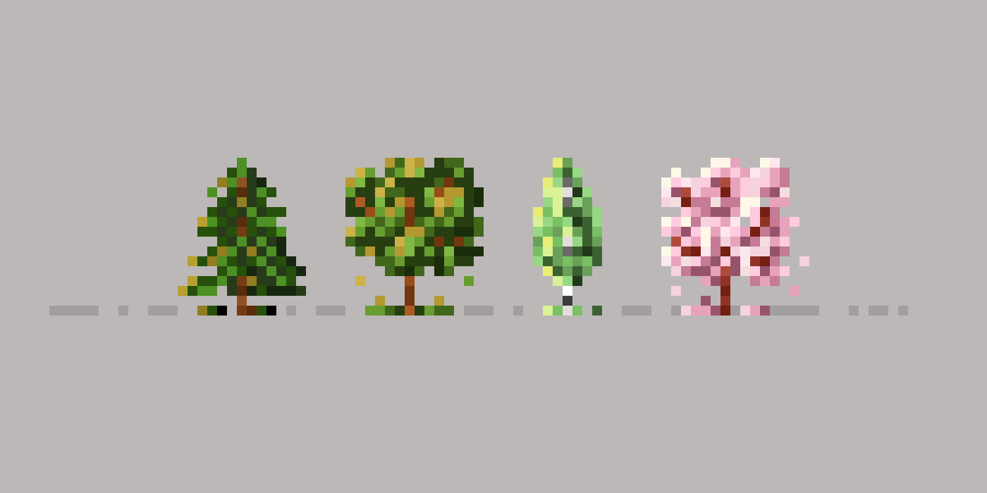 Pixilart - Trees by PastaNoodles