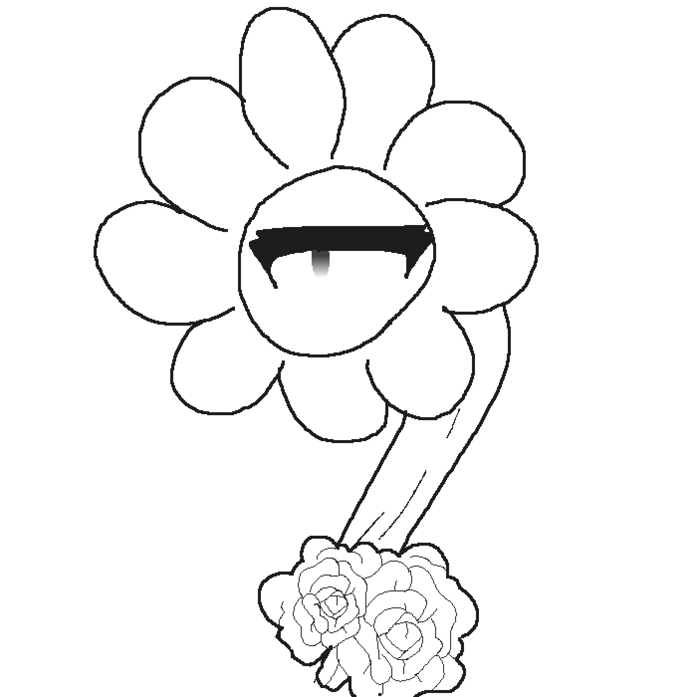 Pixilart - Horror Flower Base by M1st3r-Str4ng3r