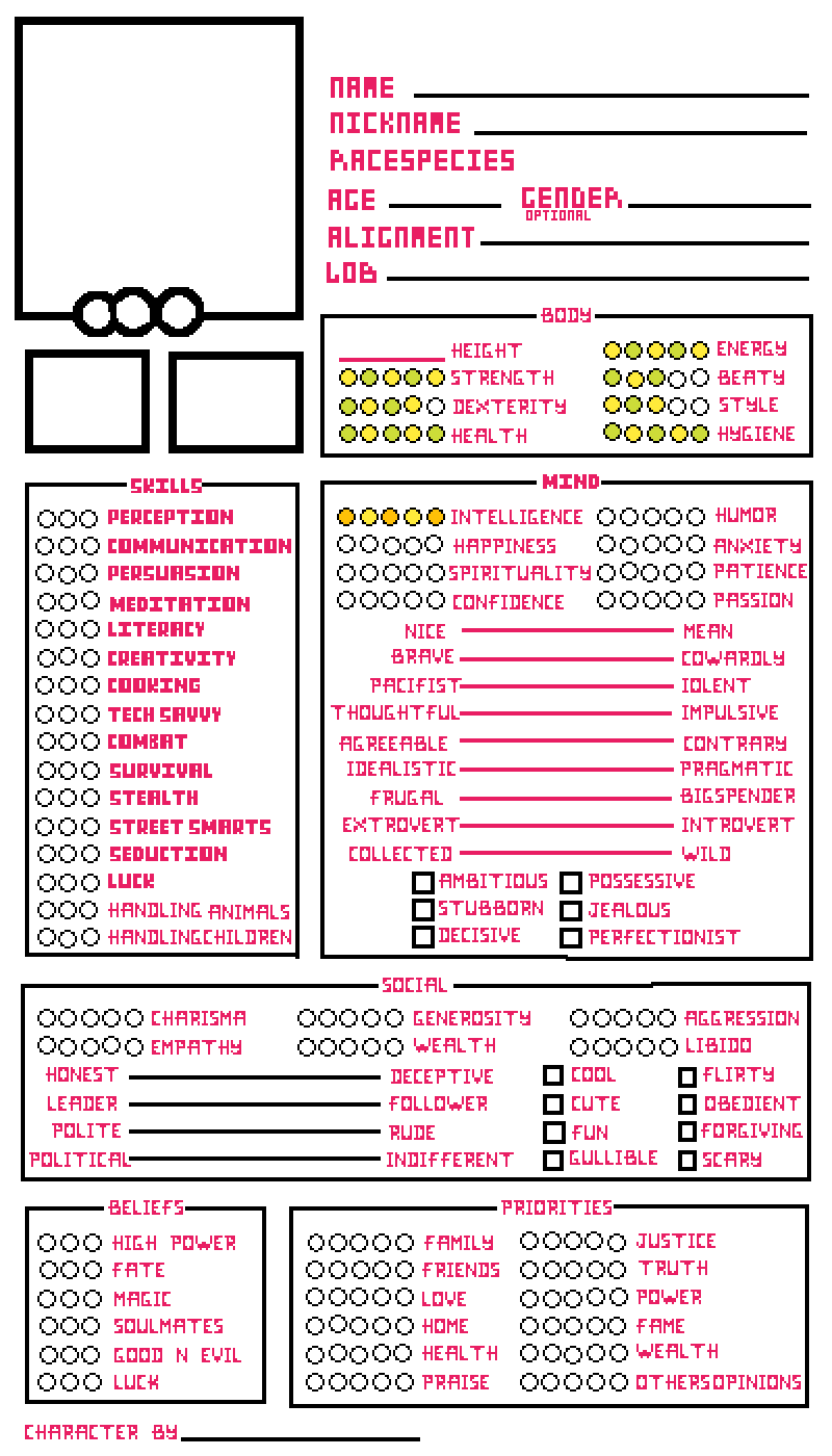 Pixilart - OC Card wip by HiLucasHereDraw