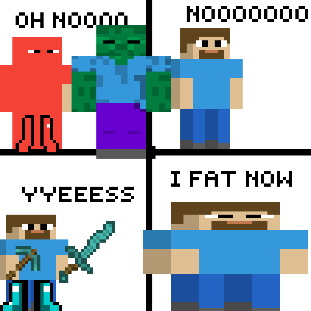 Pixilart - the steve story by forniteprogamer
