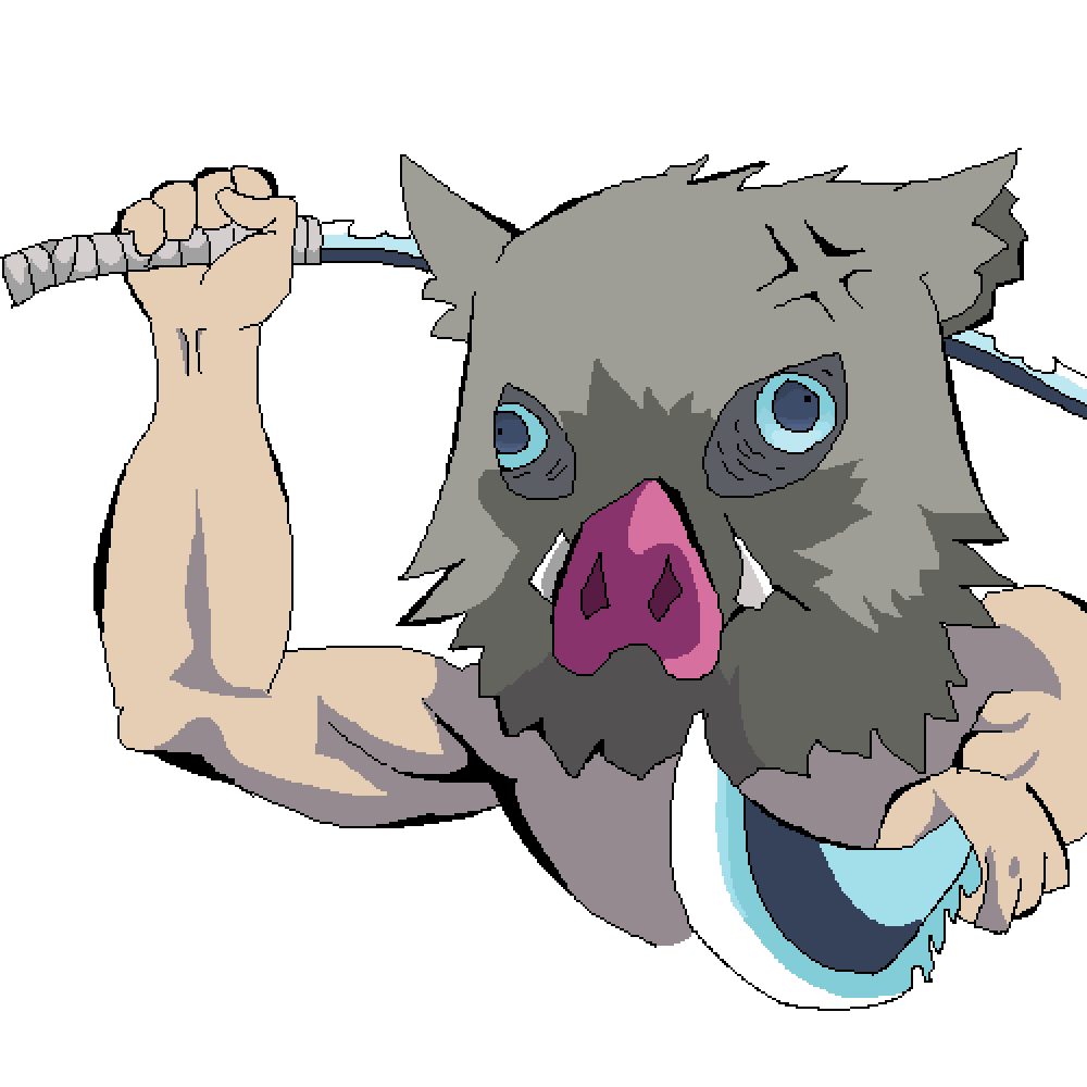 Pixilart - Inosuke Hashira by Nahida123