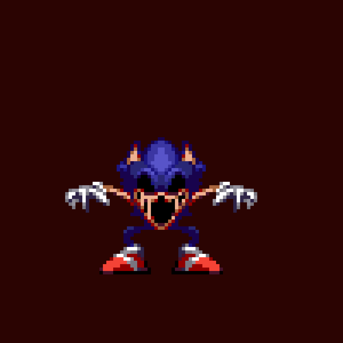 Pixilart - ycr new pixel sonic down by BlueboxDude