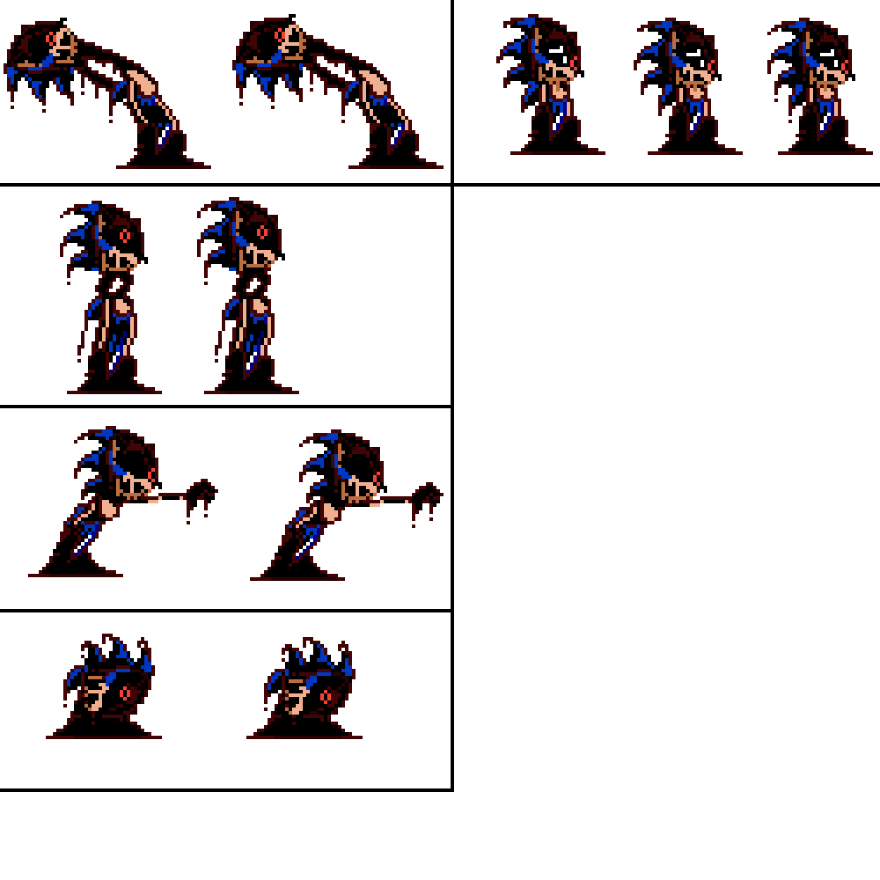 Pixilart - burnt sprites for fnf mod by BlueboxDude