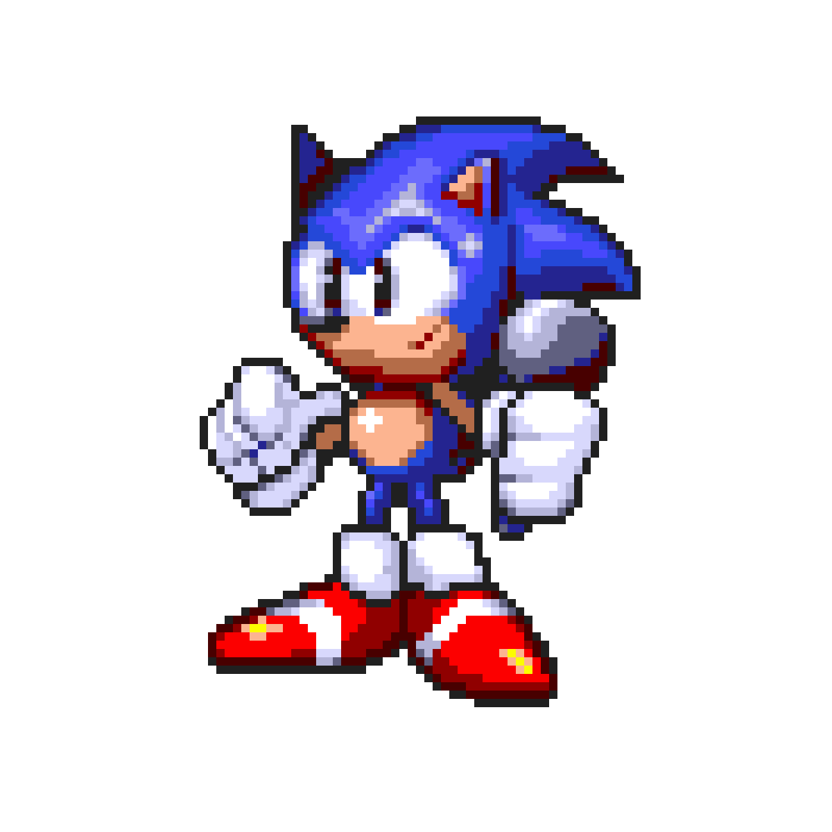 Pixilart - Sonic RR Redrawn by SIG7