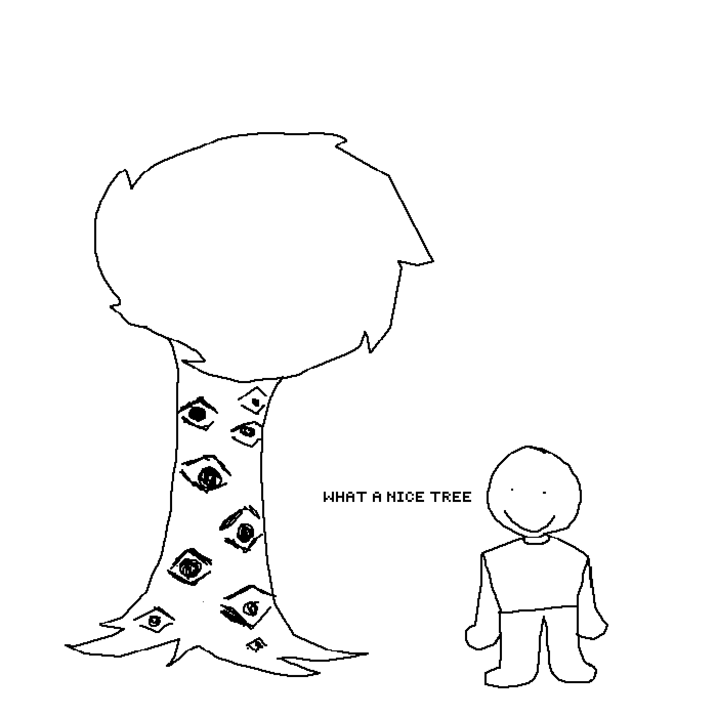 Pixilart - what a nice tree i love trees by sheep86672