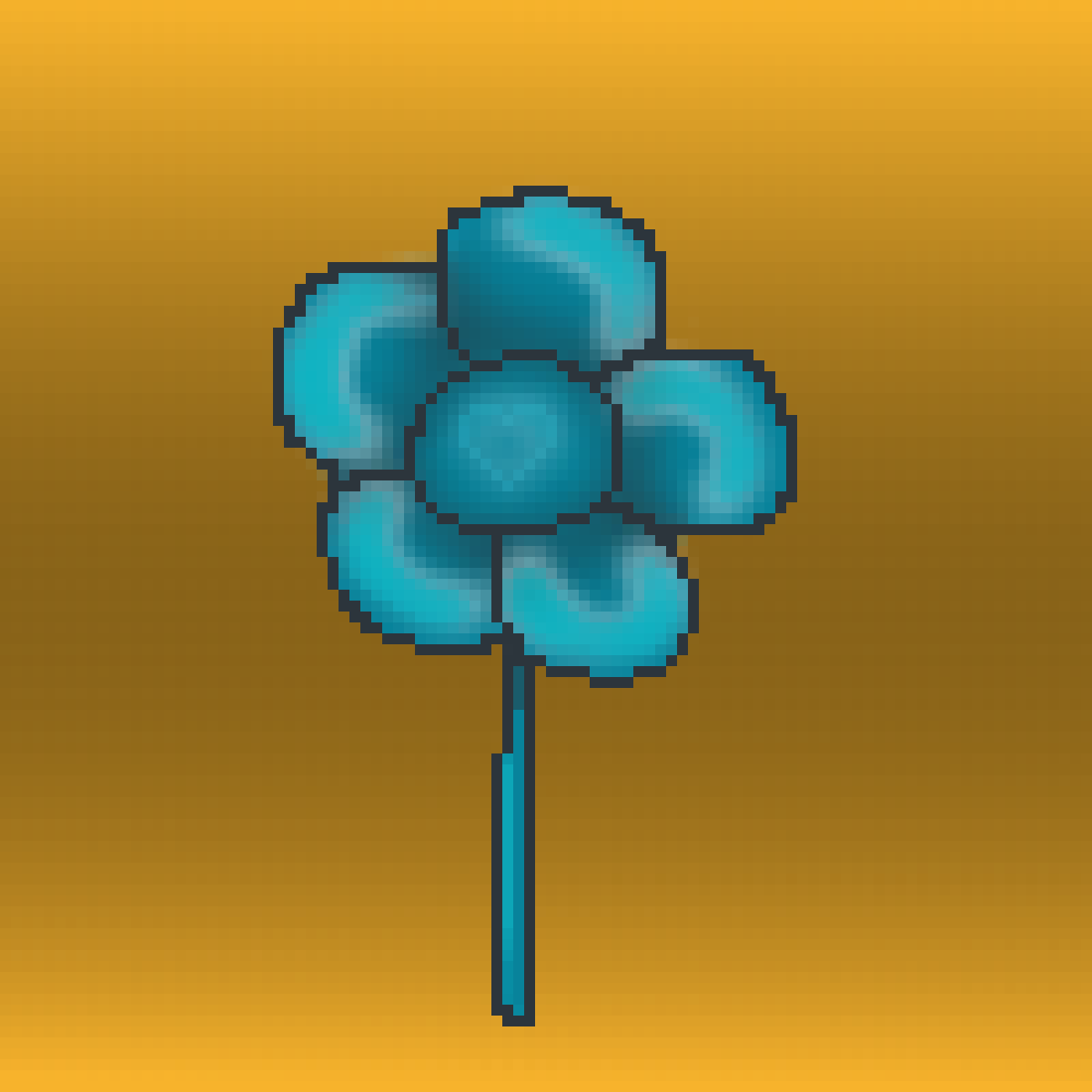 Pixilart - Blue Flower by InkshiftChara