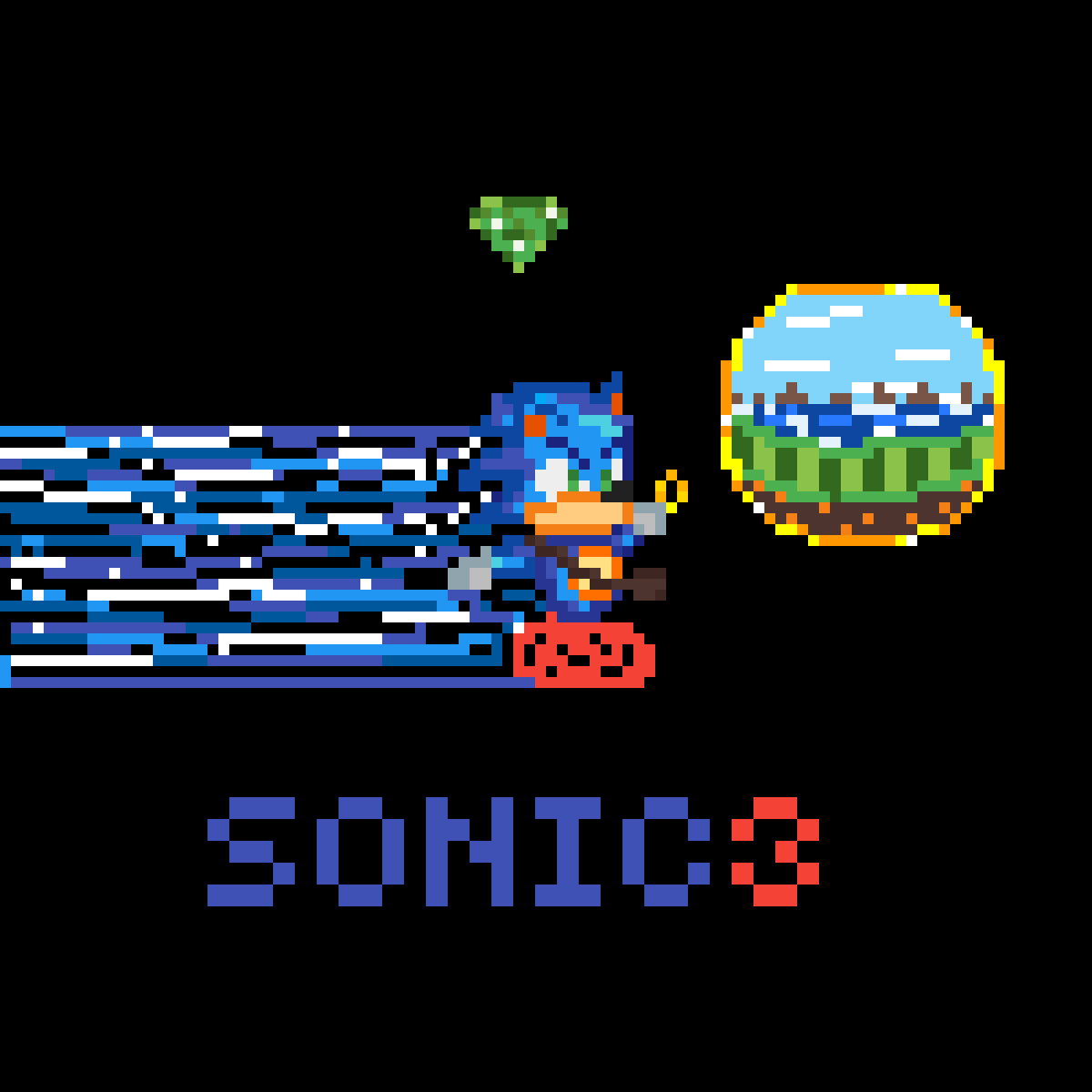 Pixilart - Sonic movie 3 pixel art by Ika2020