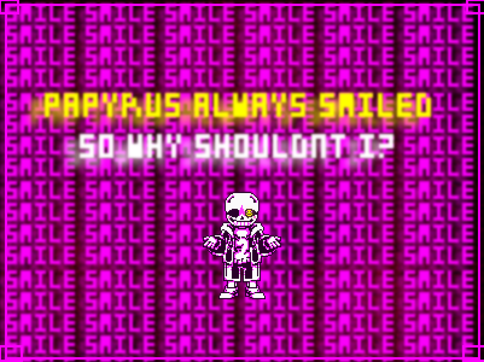 Pixilart - Papyrus always smiled (remake) by Player-R