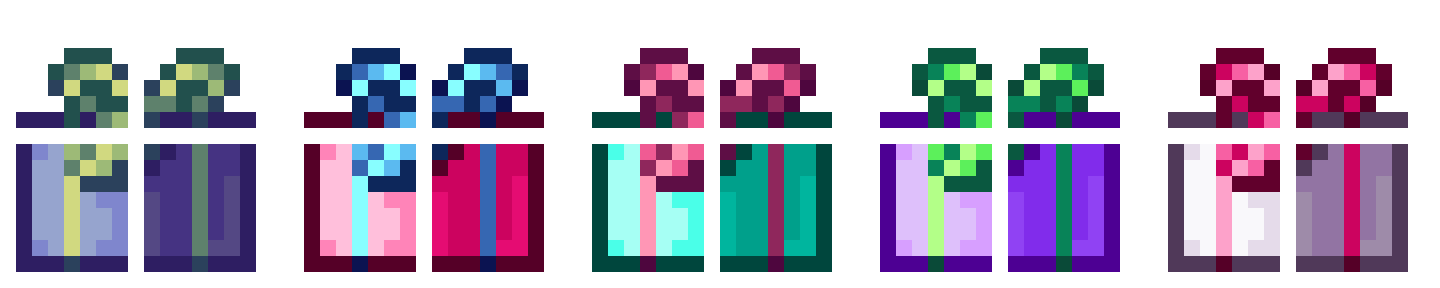 Pixilart - Terraria Tile ID #457 | Party Present by tSpritesheeter