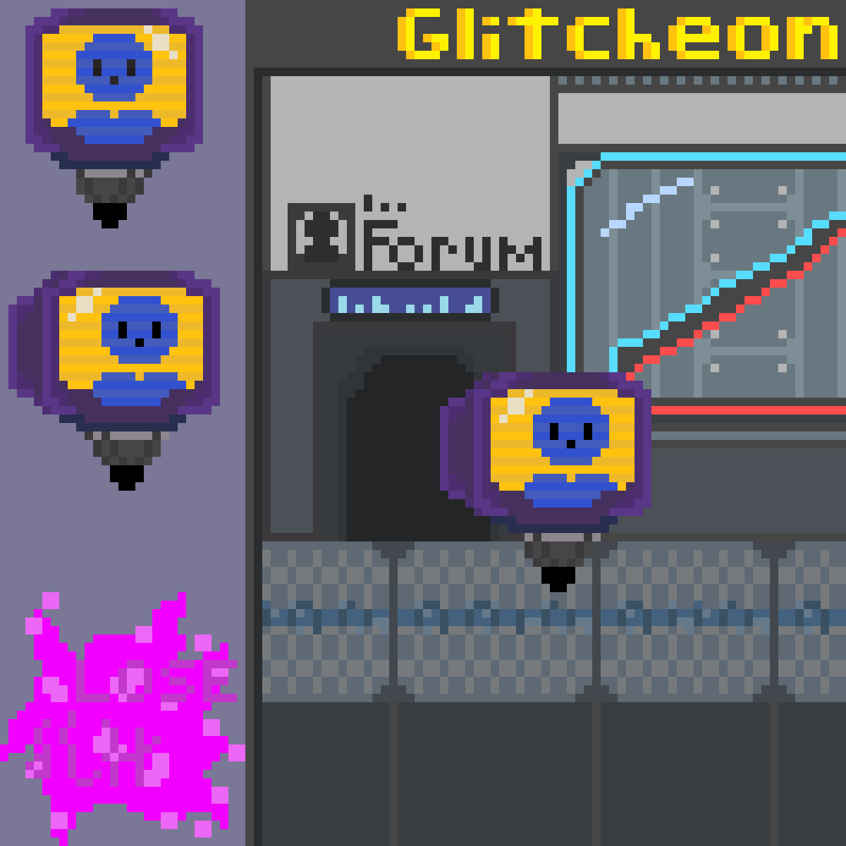 Pixilart - Glitcheon Art by Kuro-isnt-here