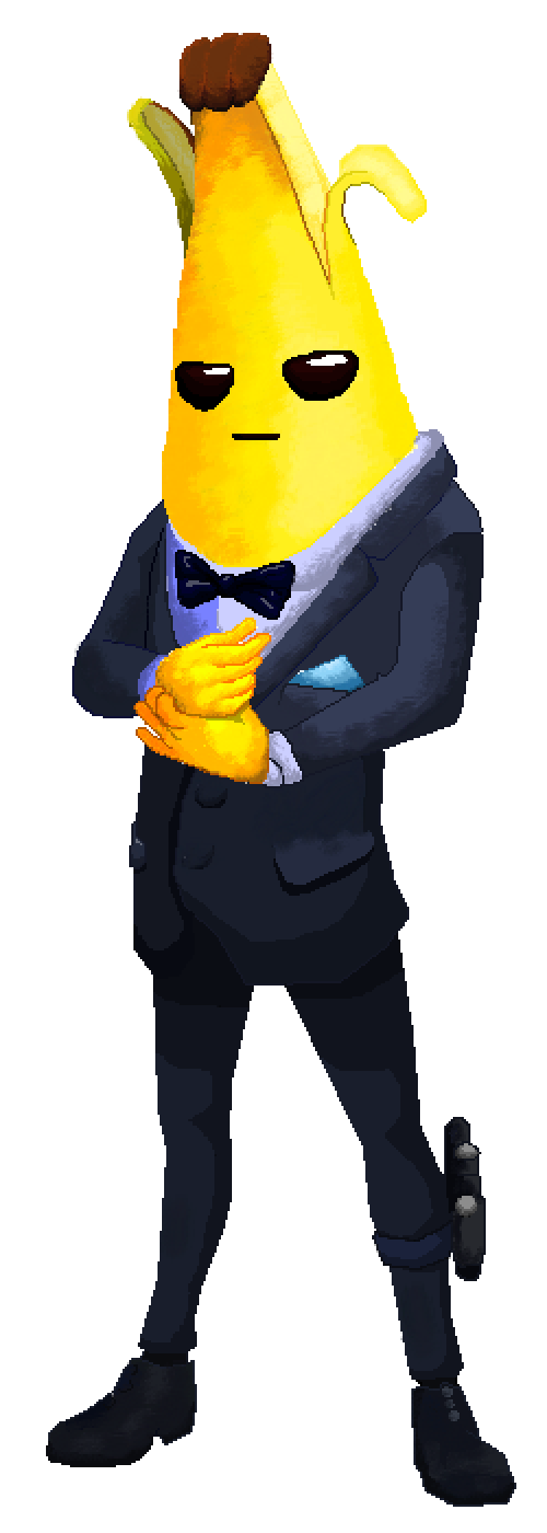 Editing Agent Peely from Fortnite - Free online pixel art drawing tool ...